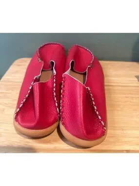 celia venus | Shoes | Venus Celia Womens 1 Red Leather Ballet Flats ...
